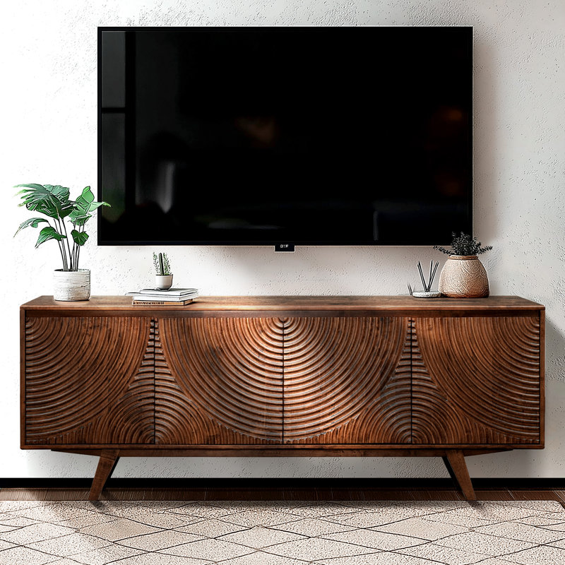 George Oliver Harmony TV Stand for TVs up to 75" Media Console Entertainment Center, | Wayfair